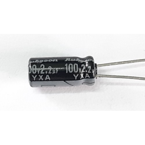 2.2 UF 100V 105 RUBYCON CAPACITOR